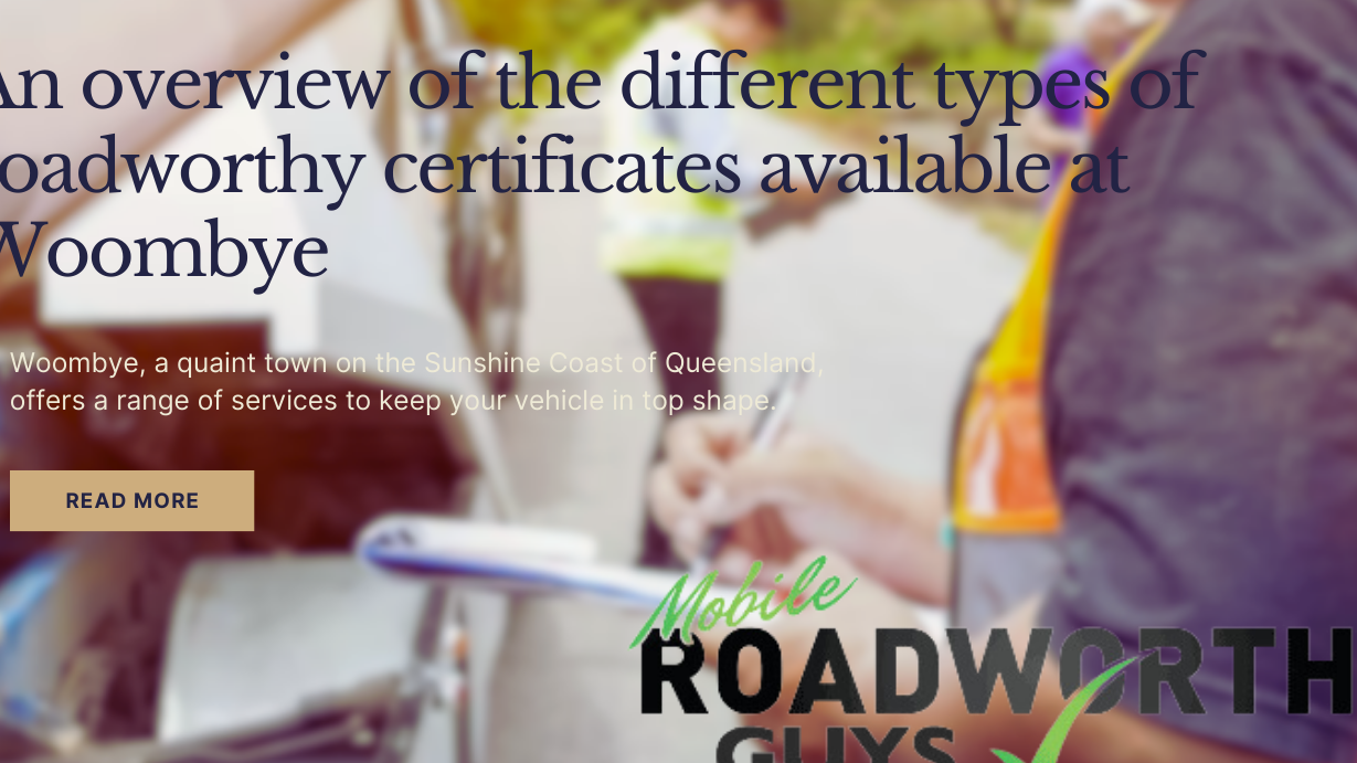 Essential Guide to Mobile Roadworthy Certificate Sunshine Coast ⇢